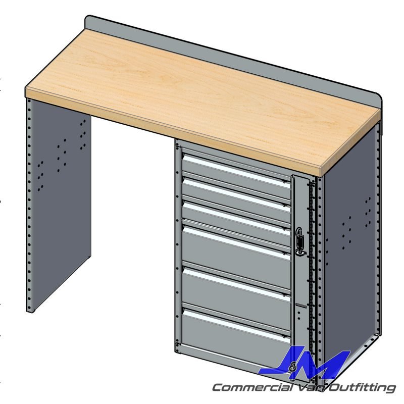Work Bench Wood Top & 6 Drawer Unit 18″D x 48″W x 37.75″H SKU: 120006 ...