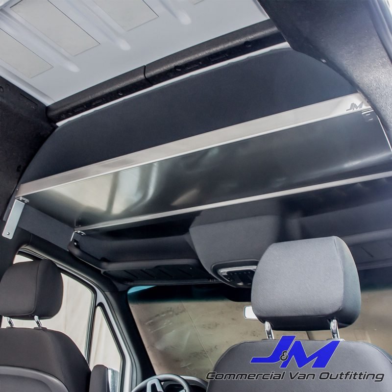 2007-2018 Sprinter High Roof Over-Head Shelf, Large, Bare Aluminum SKU ...