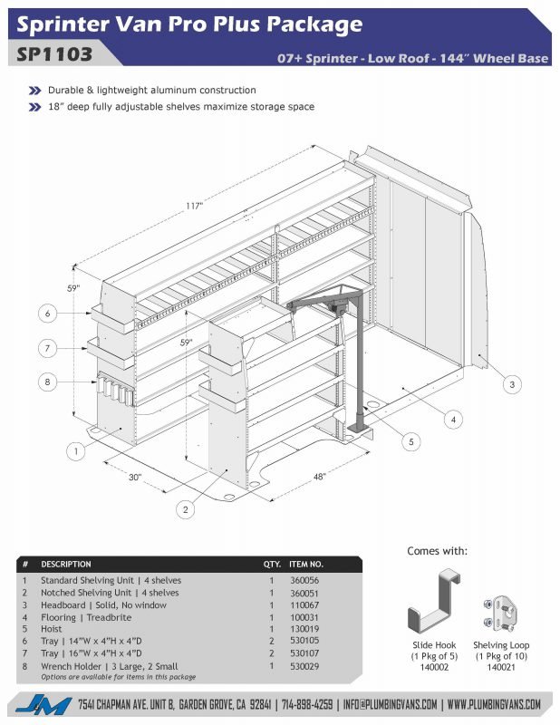 Sprinter Low-Roof 144WB Pro Plus Package – PlumbingVans.com